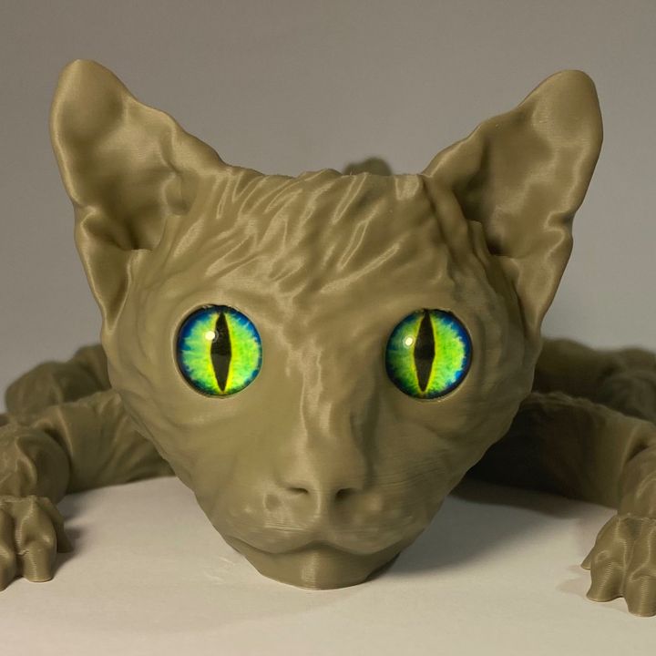3D Printable FLEXI ARTICULATED CAT TOM – 🐱 FLUFFY, CUTE, AND WILDLY ...