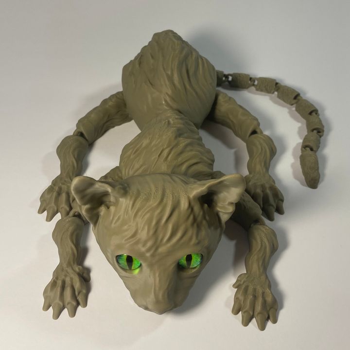 3D Printable FLEXI ARTICULATED CAT TOM – 🐱 FLUFFY, CUTE, AND WILDLY ...