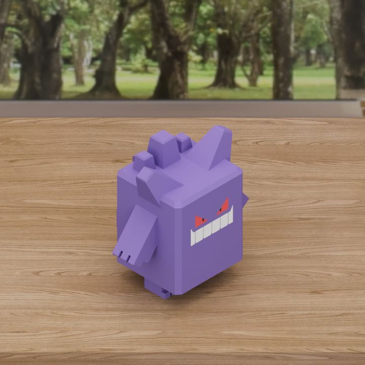 3D Printable Gengar Pokemon Multipart by CGCG3d