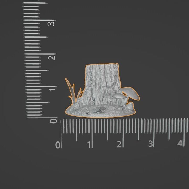 3D Printable Chopped Tree Terrain – Miniature (Pre-Supported STL) by MONA