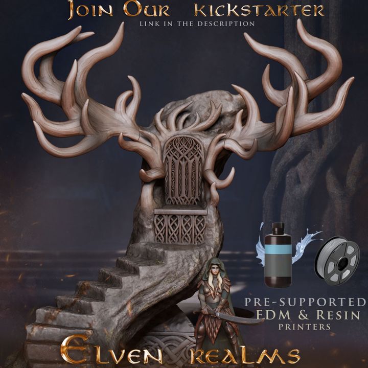 3D Printable Throne of the Elven King by The Mines
