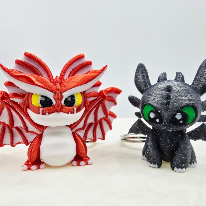 3D Printable Chibi Toothless by Fillifuu