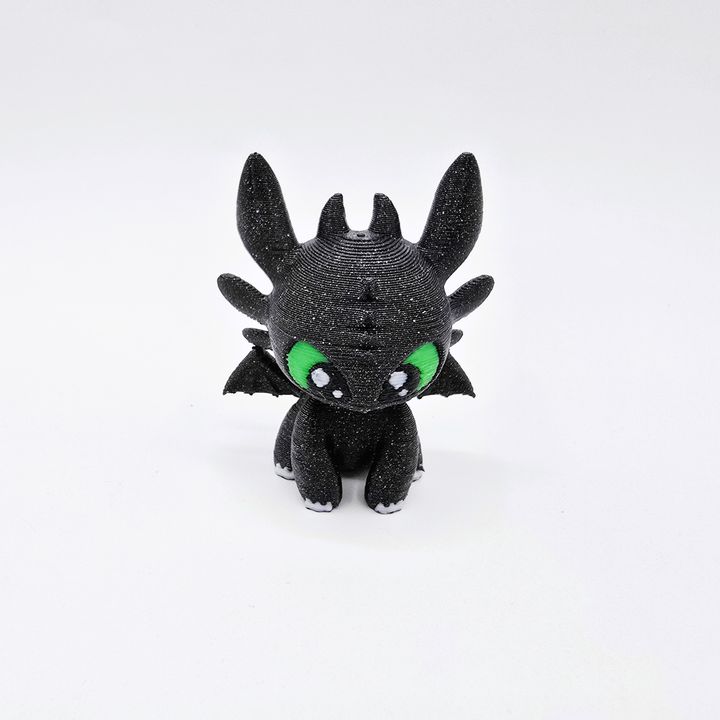 3D Printable Chibi Toothless by Fillifuu