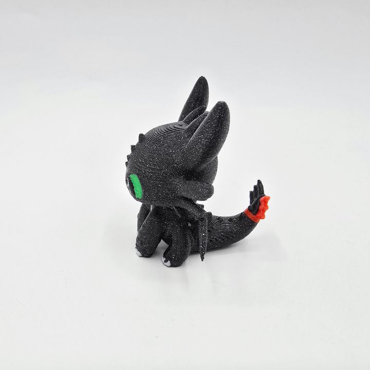 3D Printable Chibi Toothless by Fillifuu