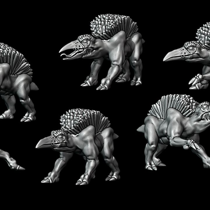 3D Printable Bawk hunting beasts by Red Nebular