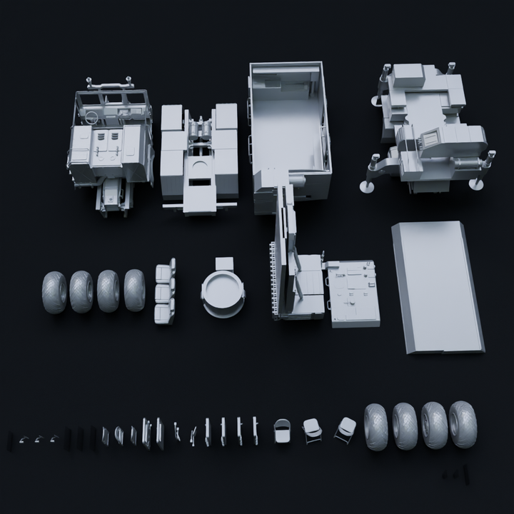 3D Printable 96L6 Acquisition Radar for S400 by The Military Industrial ...