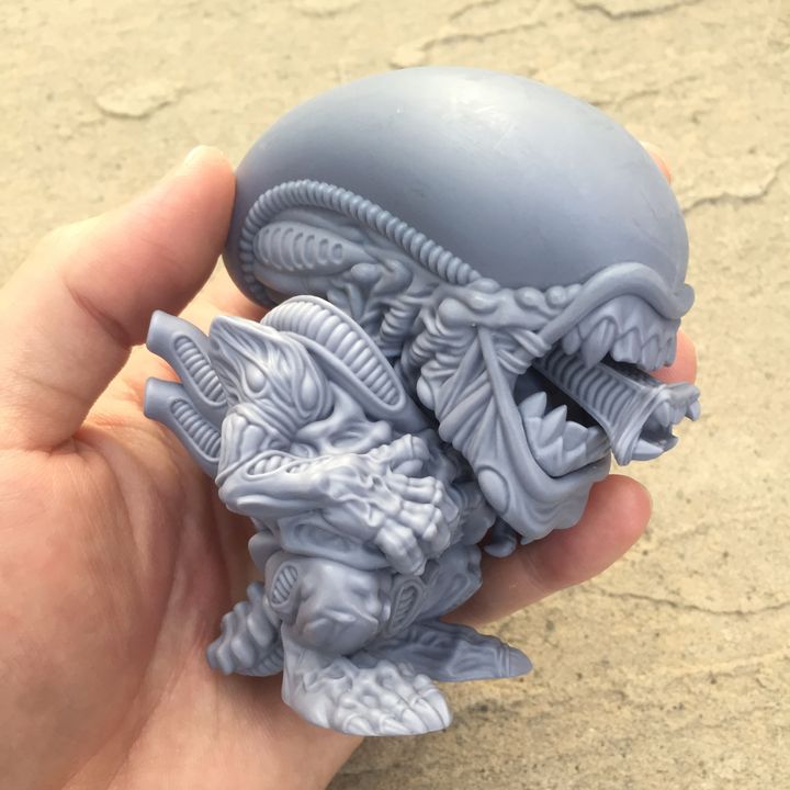 3D Printable Chibi alien monster by Willy Kao