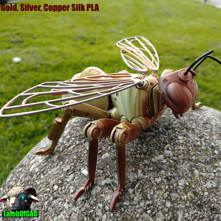 3D Printable Robot Bee by LambOfCAD