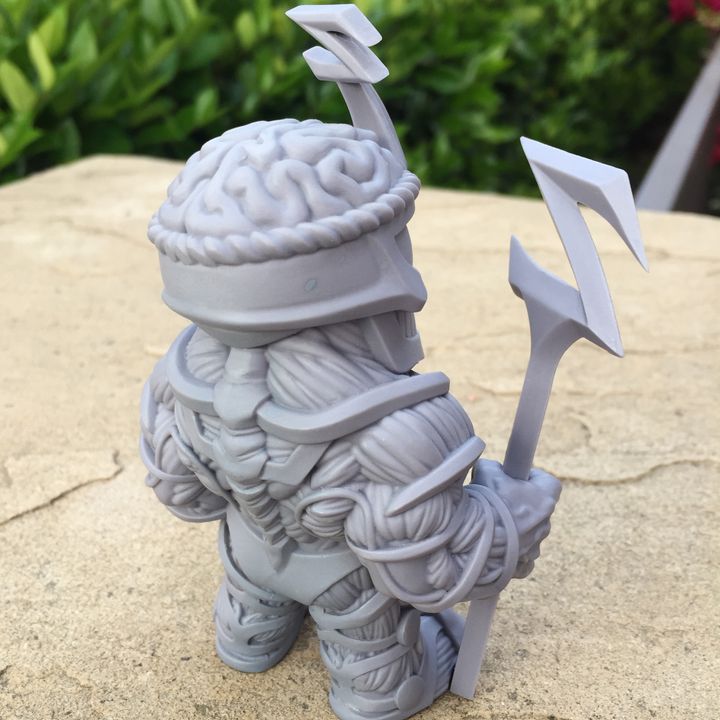 3D Printable Z boss with exposed brain by Willy Kao
