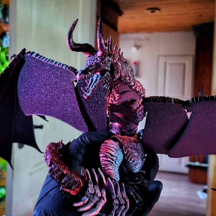 3D Printable Articulated Diabolus Dragon by MagniModels