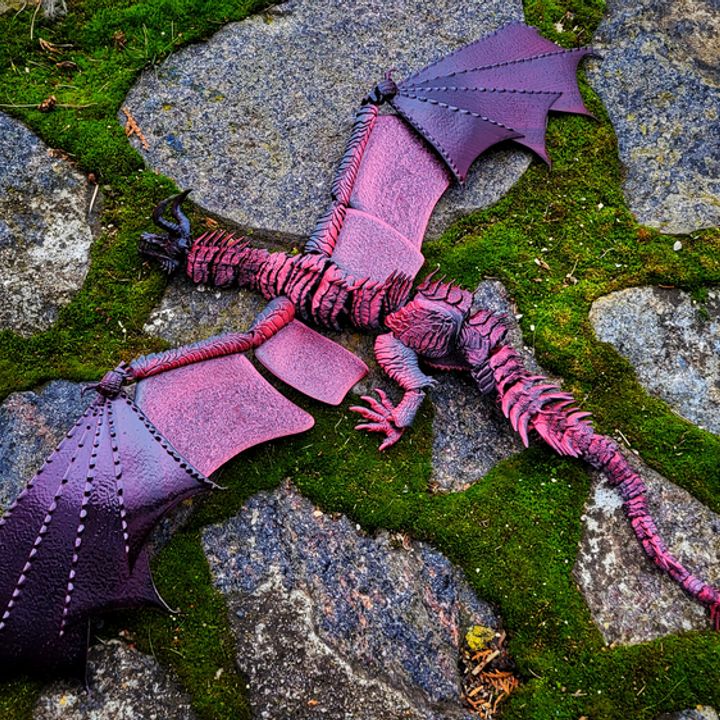 3D Printable Articulated Diabolus Dragon by MagniModels