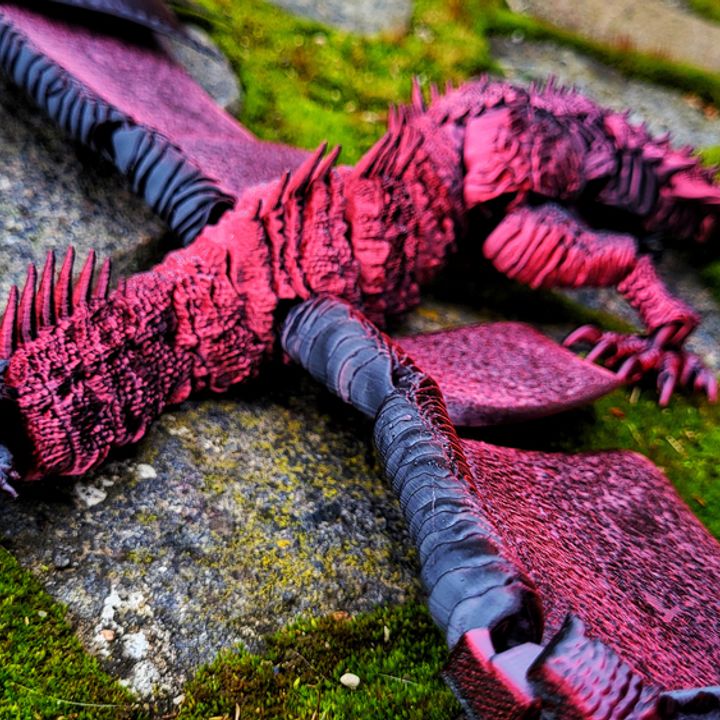 3D Printable Articulated Diabolus Dragon by MagniModels