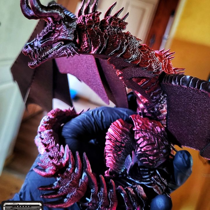 3D Printable Articulated Diabolus Dragon by MagniModels