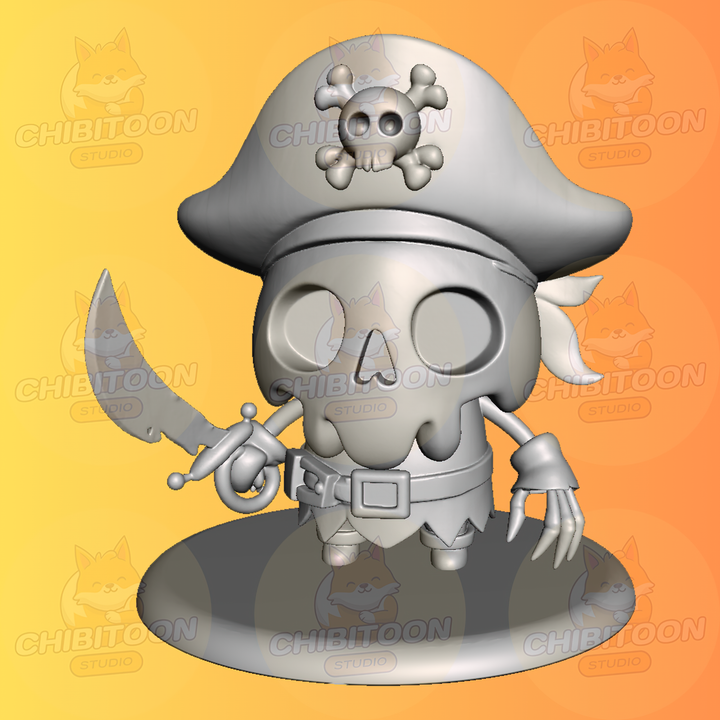 3D Printable 💀 Captain Bone – The Skeletal Pirate of the Seven Seas! ☠️ ...