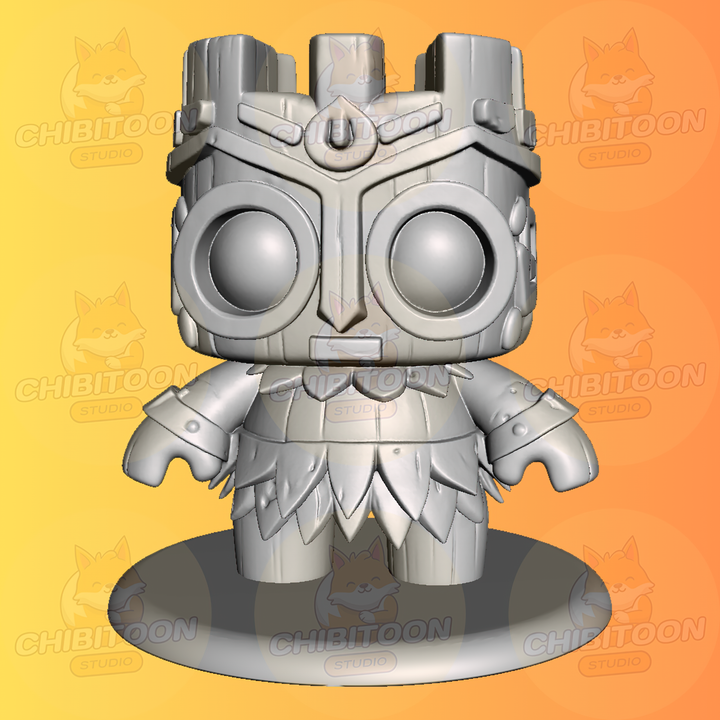 3D Printable 🗿🌺 Bakiki – The Indigenous Tiki Spirit! 🌴🔥 | Chibi Kawaii ...
