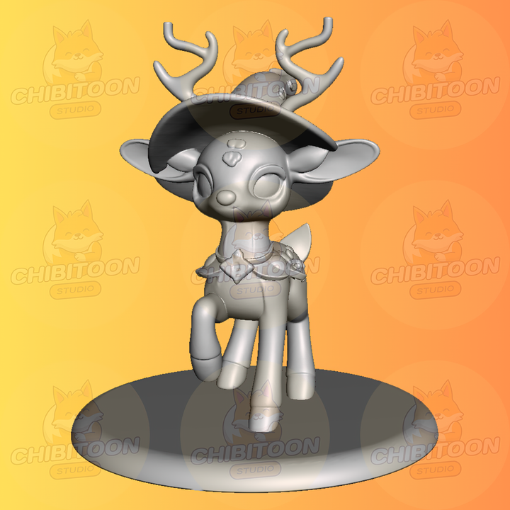 3D Printable 🦌🔮 Lumora – The Enchanted Fawn of the Moonlit Grove! 🌙🧙‍♀️ ...