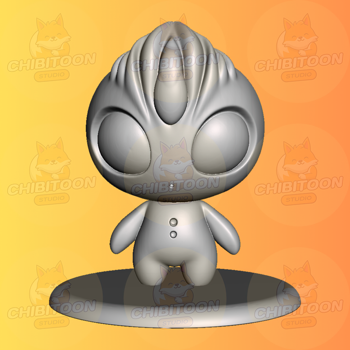 3D Printable 👽 Zeta – The Tiny Visitor from the Stars! 🌌🛸 | Chibi ...