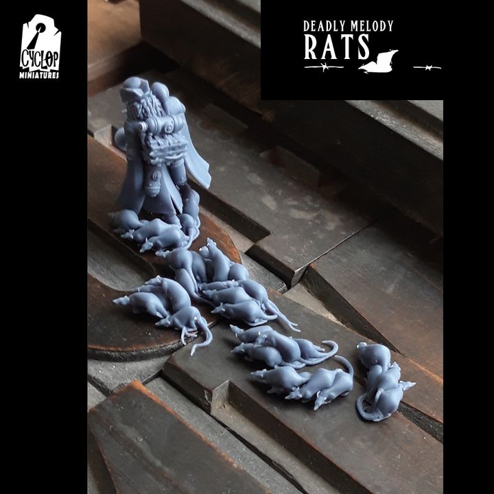 3D Printable RATS ( Pre-supported ) by Cyclop Miniatures