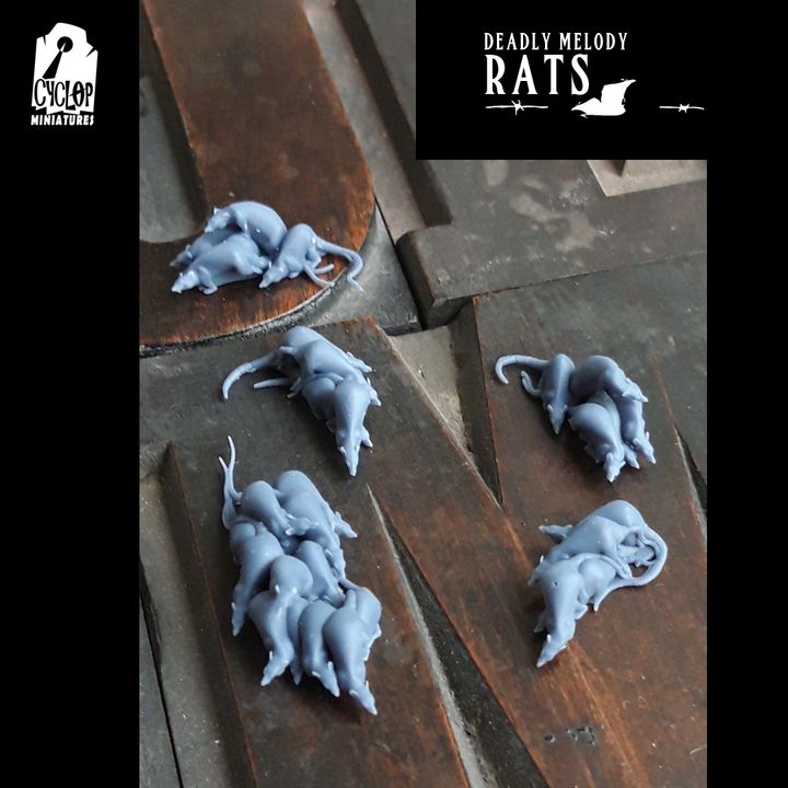 3D Printable RATS ( Pre-supported ) by Cyclop Miniatures