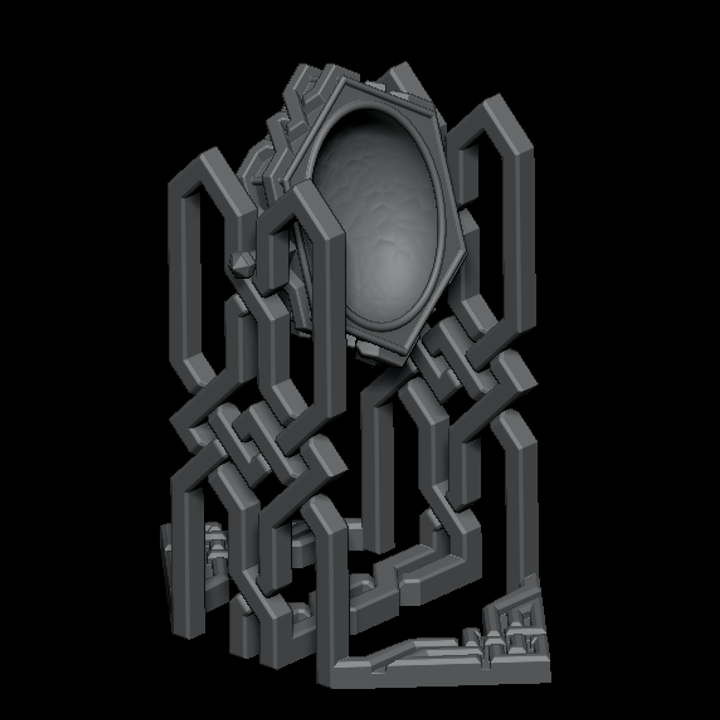 3D Printable Dwarven Mirror by Microforge Minis