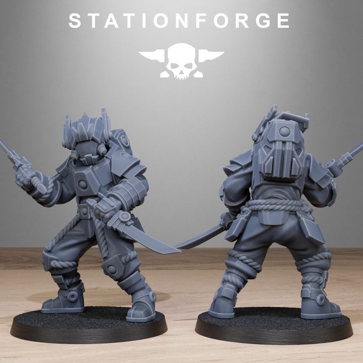 3D Printable Tarion Melee Infantry by Station Forge