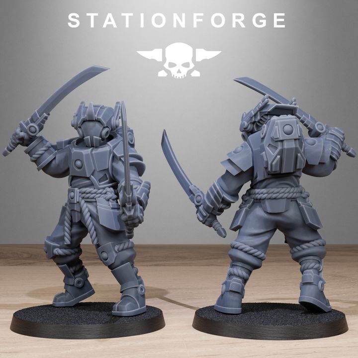 3D Printable Tarion Melee Infantry by Station Forge