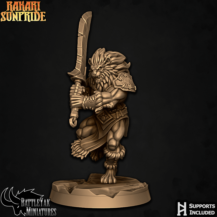 3D Printable Rakari Prideclaw C by Battle Yak Miniatures