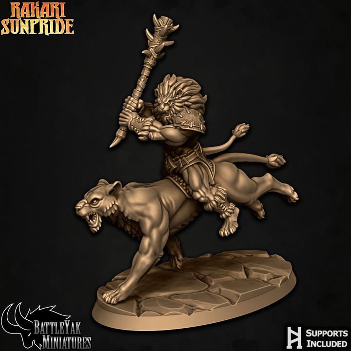 3D Printable Rakari Beastrider Pack by Battle Yak Miniatures