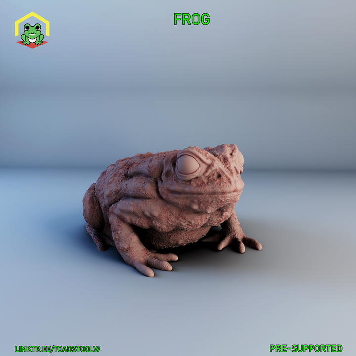 3D Printable Frog by The Toadstool Weaver