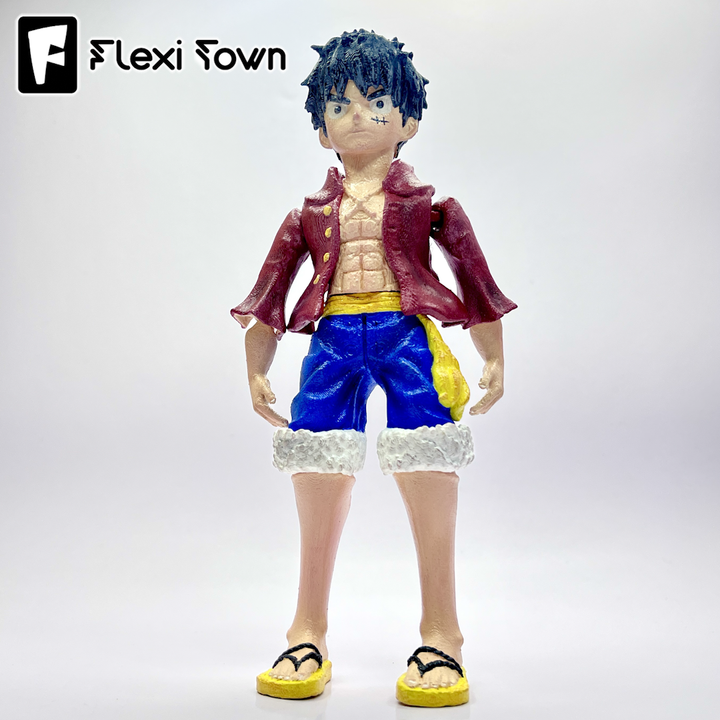 Download Flexi Monkey D. Luffy, Articulated fidget figure, 3mf included ...