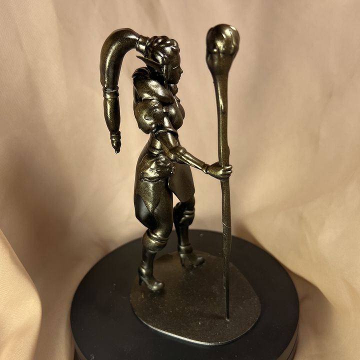 3D Printable Arcane Elf Mage by Stanley