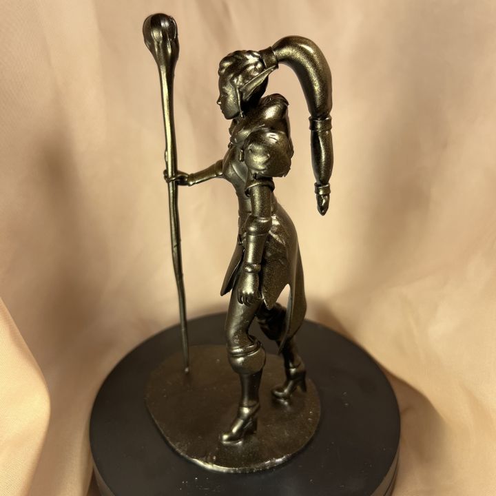 3D Printable Arcane Elf Mage by Stanley