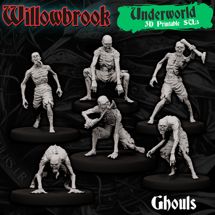 3D Printable Willowbrook Ghouls – 6 Undead Flesh-Eaters | Underworld ...