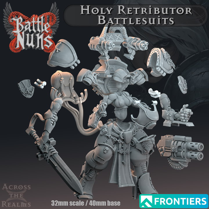 3D Printable Holy Retributor Battlesuits by Across the Realms