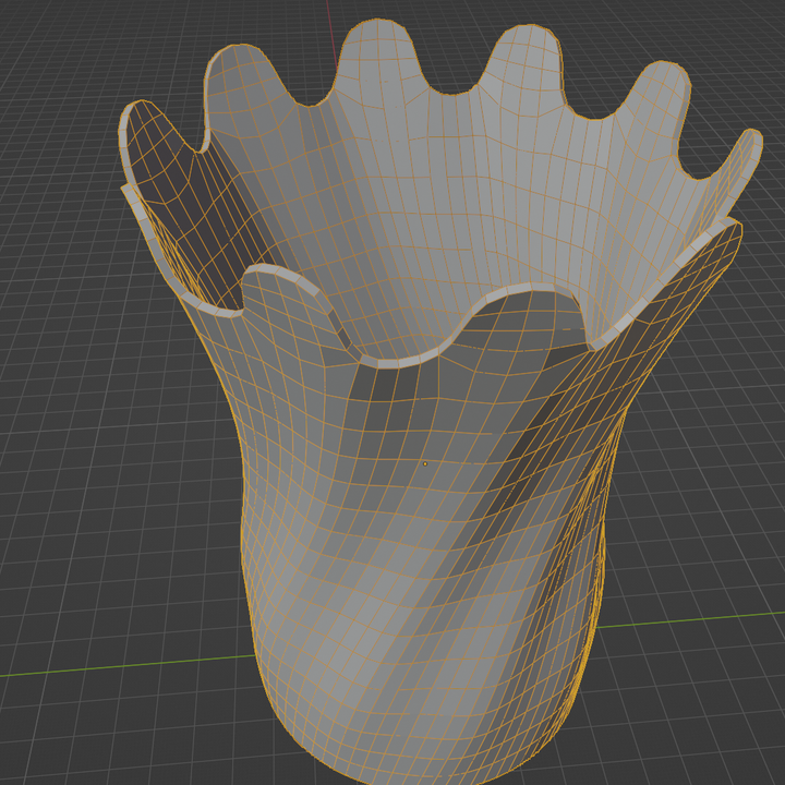 3D Printable Crown Vase by Stanley