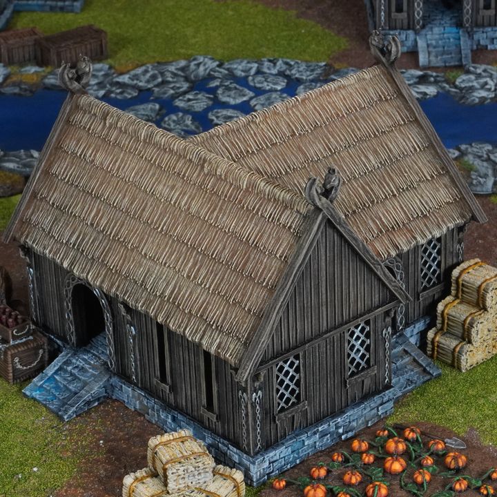 3D Printable Merchant House ~ Kingdom of Saxonia by Conquest Creations