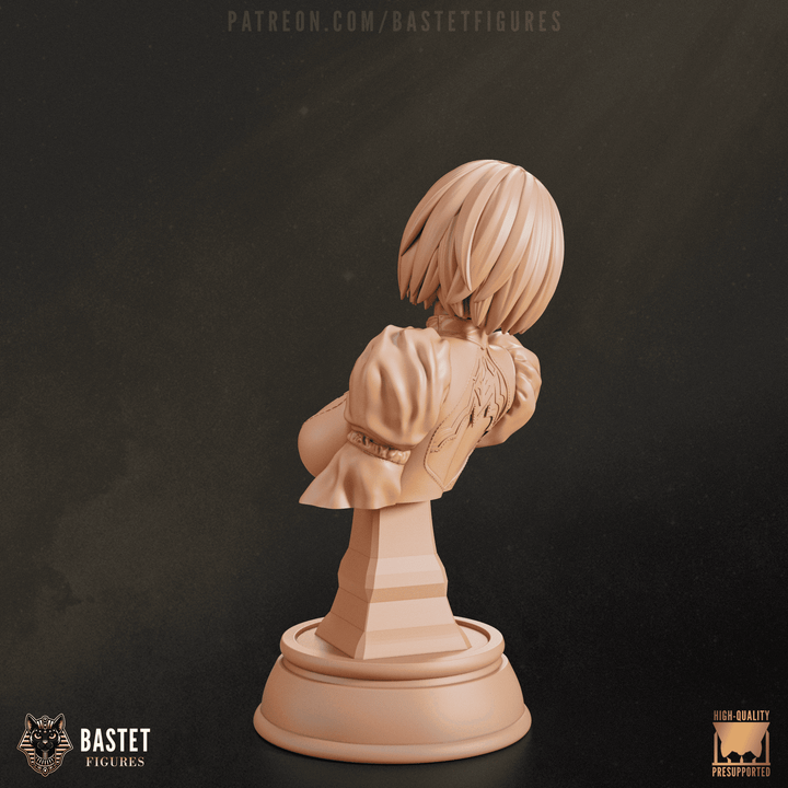 3D Printable Yorha Blade | Bust by Bastet Figures