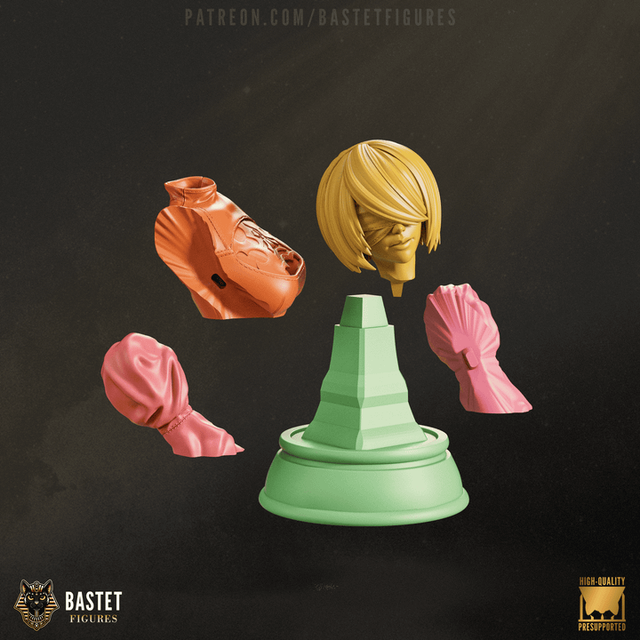 3D Printable Yorha Blade | Bust by Bastet Figures