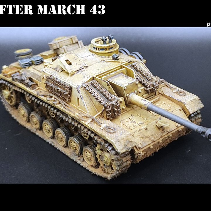3D Printable Stug III G after march-1943 by Counlane Models
