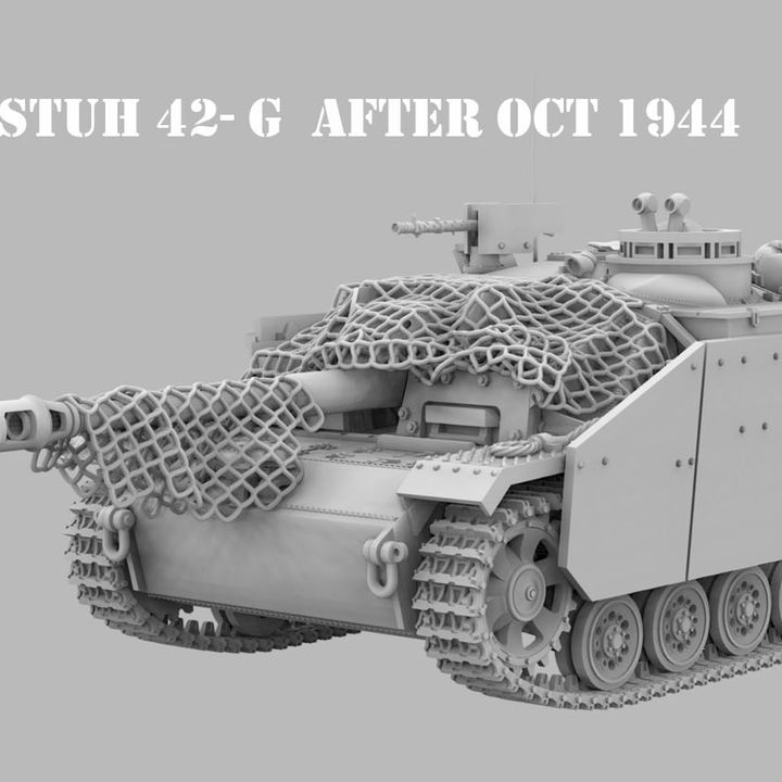 3D Printable Stug III / Stuh 42 G after oct-1944 by Counlane Models