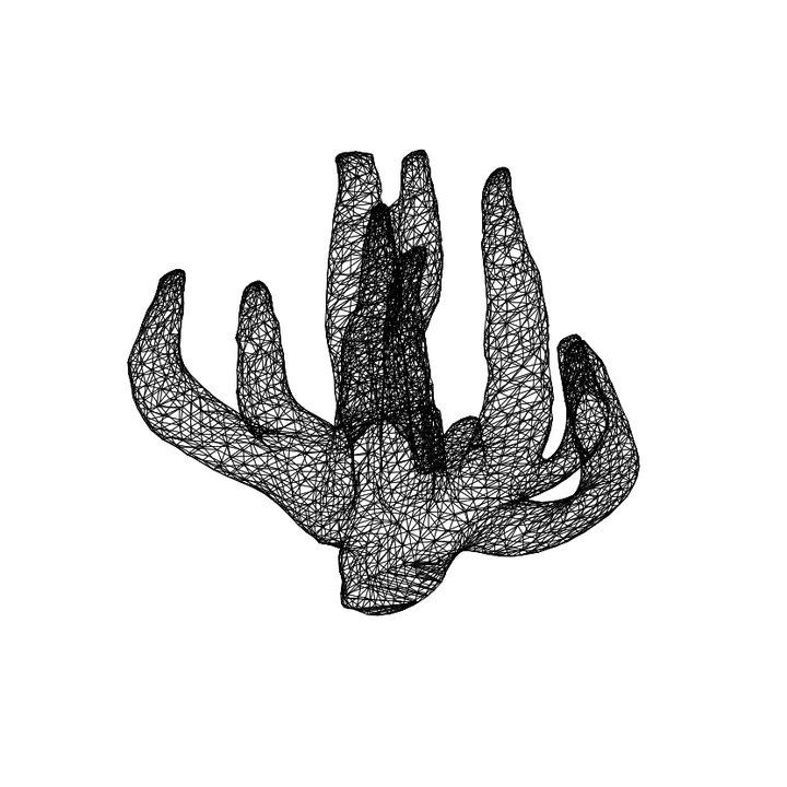 3D Printable Poison Fire Coral Mushroom 3D Model (Podostroma cornu ...