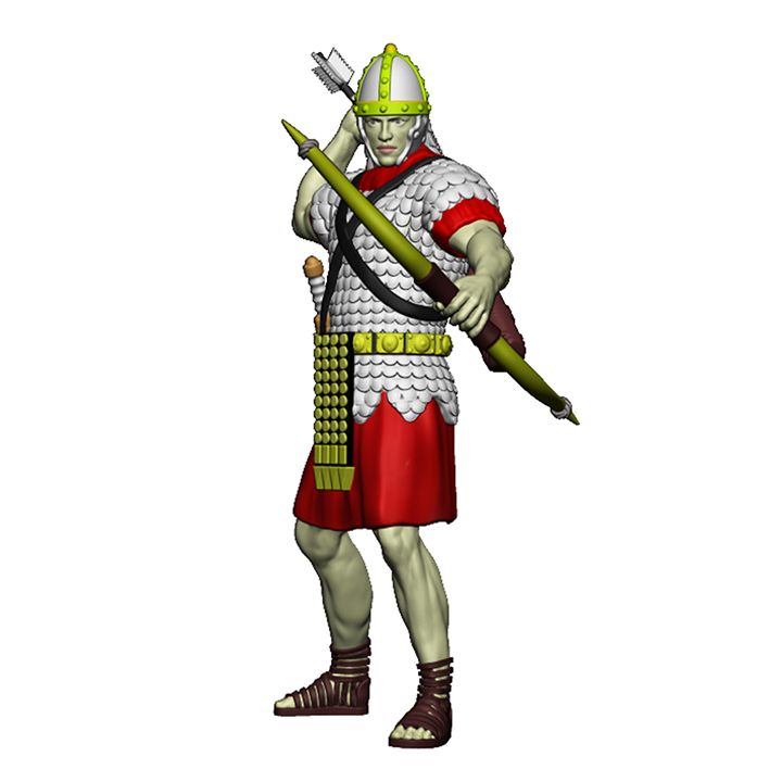 3D Printable Roman Archer 4 by ARTMARKEVYCH