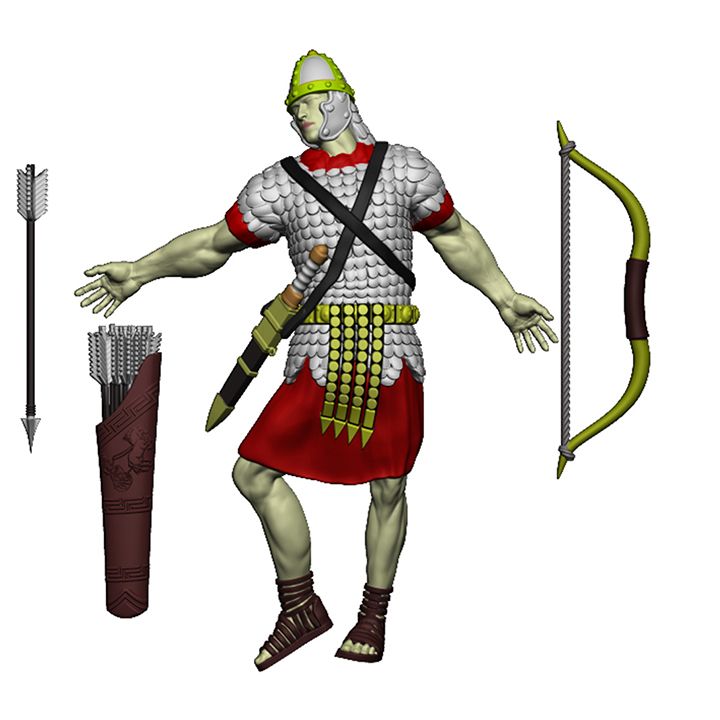 3D Printable Roman Archer 6 dead 1 by ARTMARKEVYCH