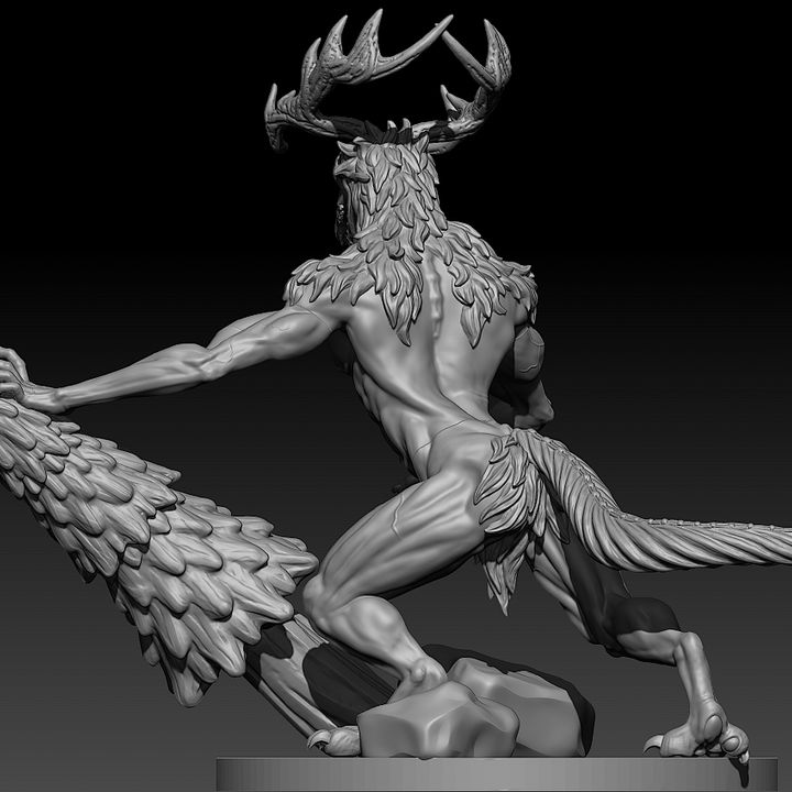 3D Printable Wendigo models and props SFW by Sol