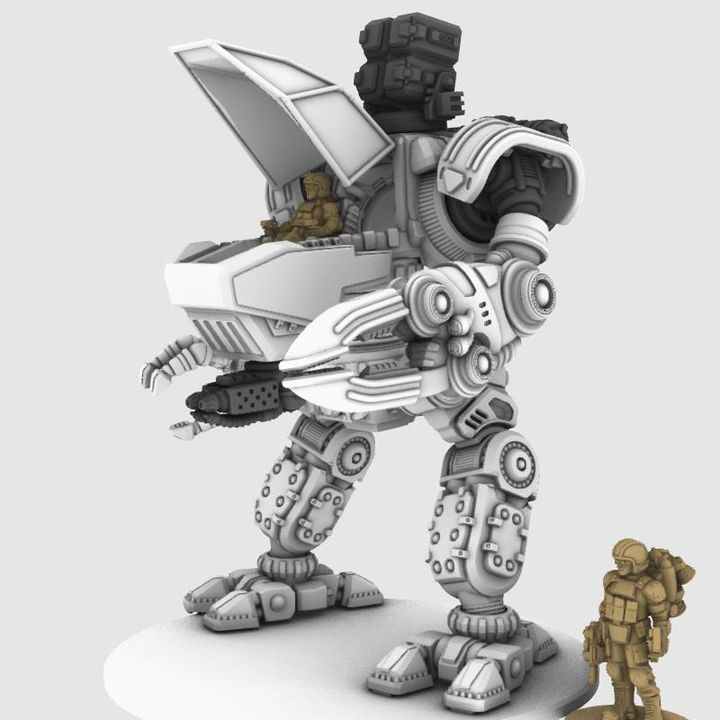 3D Printable 28mm (1/56th Scale) Colonial Viper Suit (Variable Payload ...