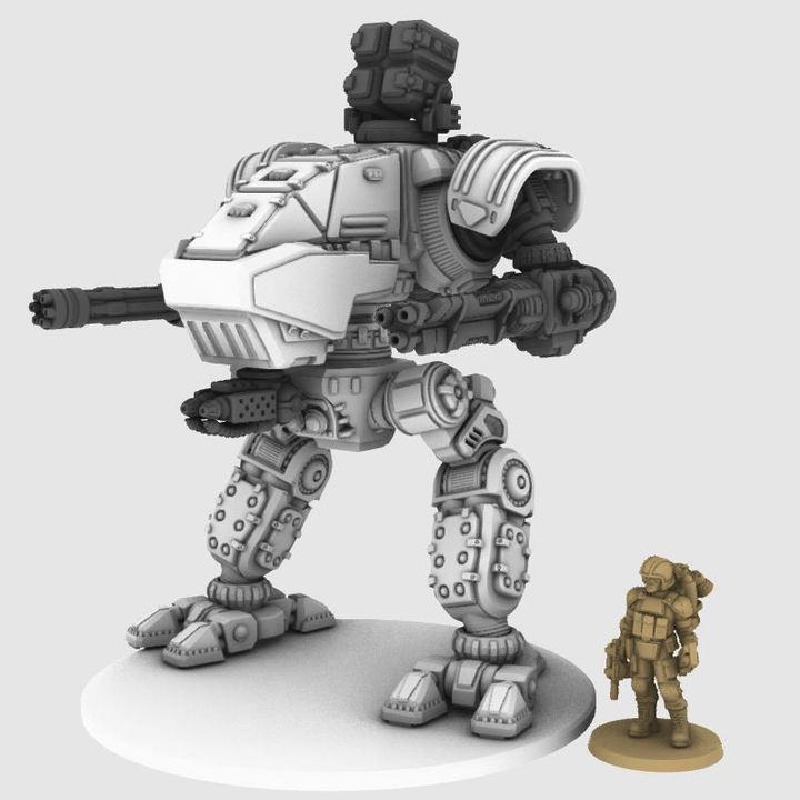 3D Printable 28mm (1/56th Scale) Colonial Viper Suit (Variable Payload ...