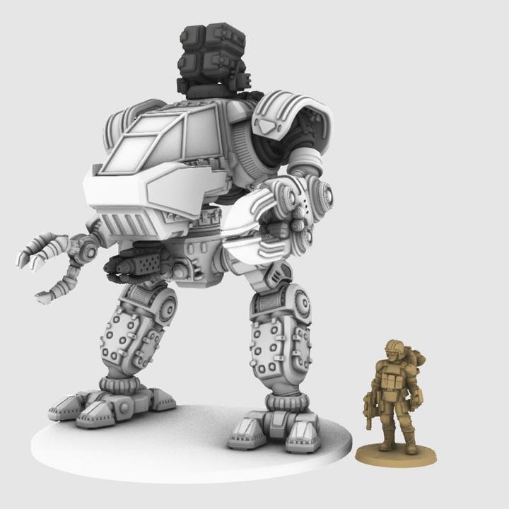 3D Printable 28mm (1/56th Scale) Colonial Viper Suit (Variable Payload ...