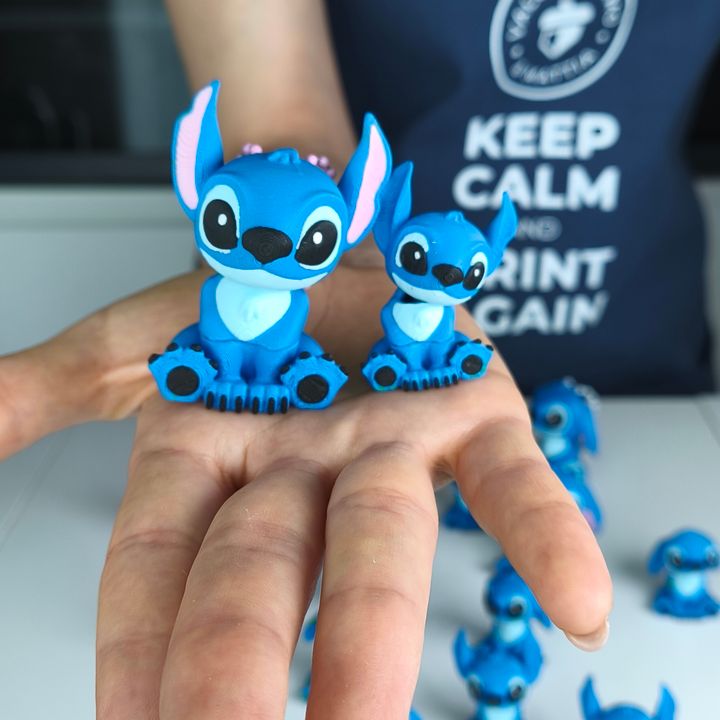 3D Printable Cute Flexi Stitch🌺🌴 (Toy, Keychain & Magnet), Mini Animals ...