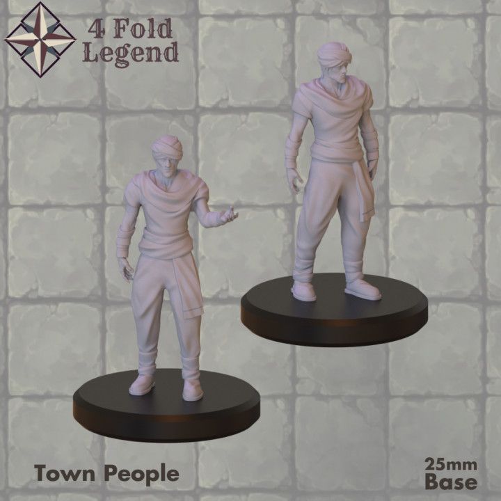 3D Printable Town People by Vesper Project