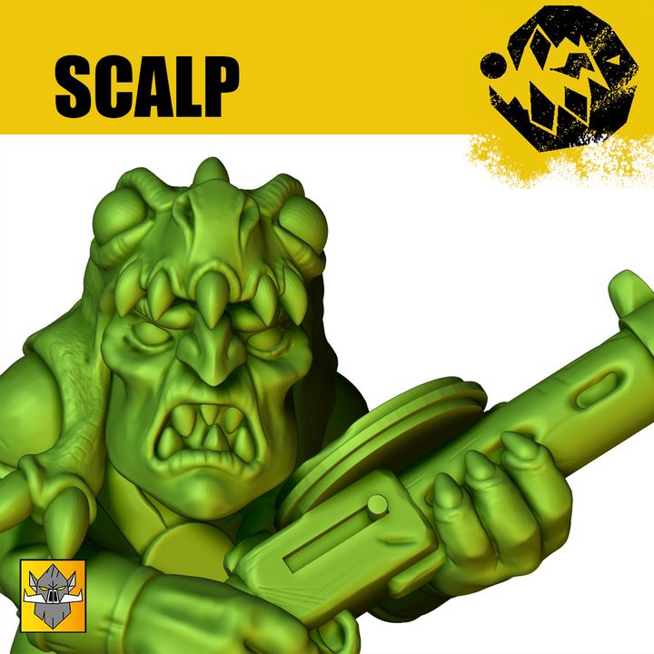 3D Printable Scalp by BADTUSK GAME